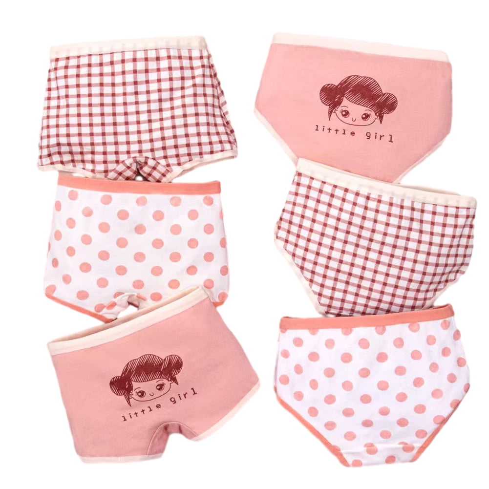 Godderr Girls Cotton Soft Briefs Panties Kids Toddler Breathable Undies ...