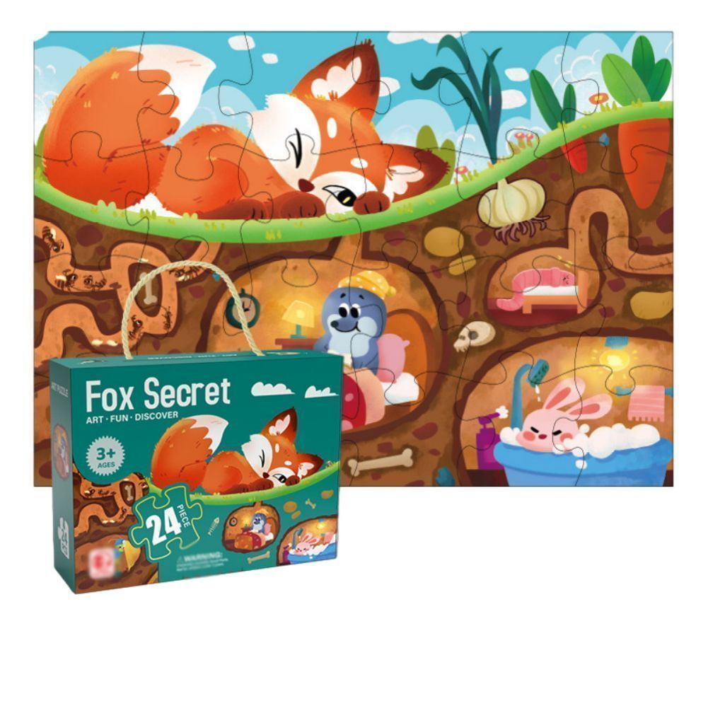 Godderr Kids 24Pcs Puzzles Toys for Baby Toddler Paper Puzzles Toys for ...