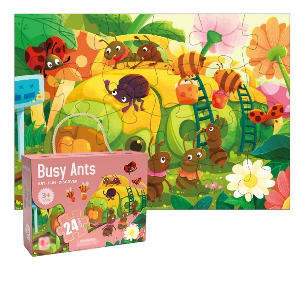 Godderr Kids 24Pcs Puzzles Toys for Baby Toddler Paper Puzzles Toys for ...