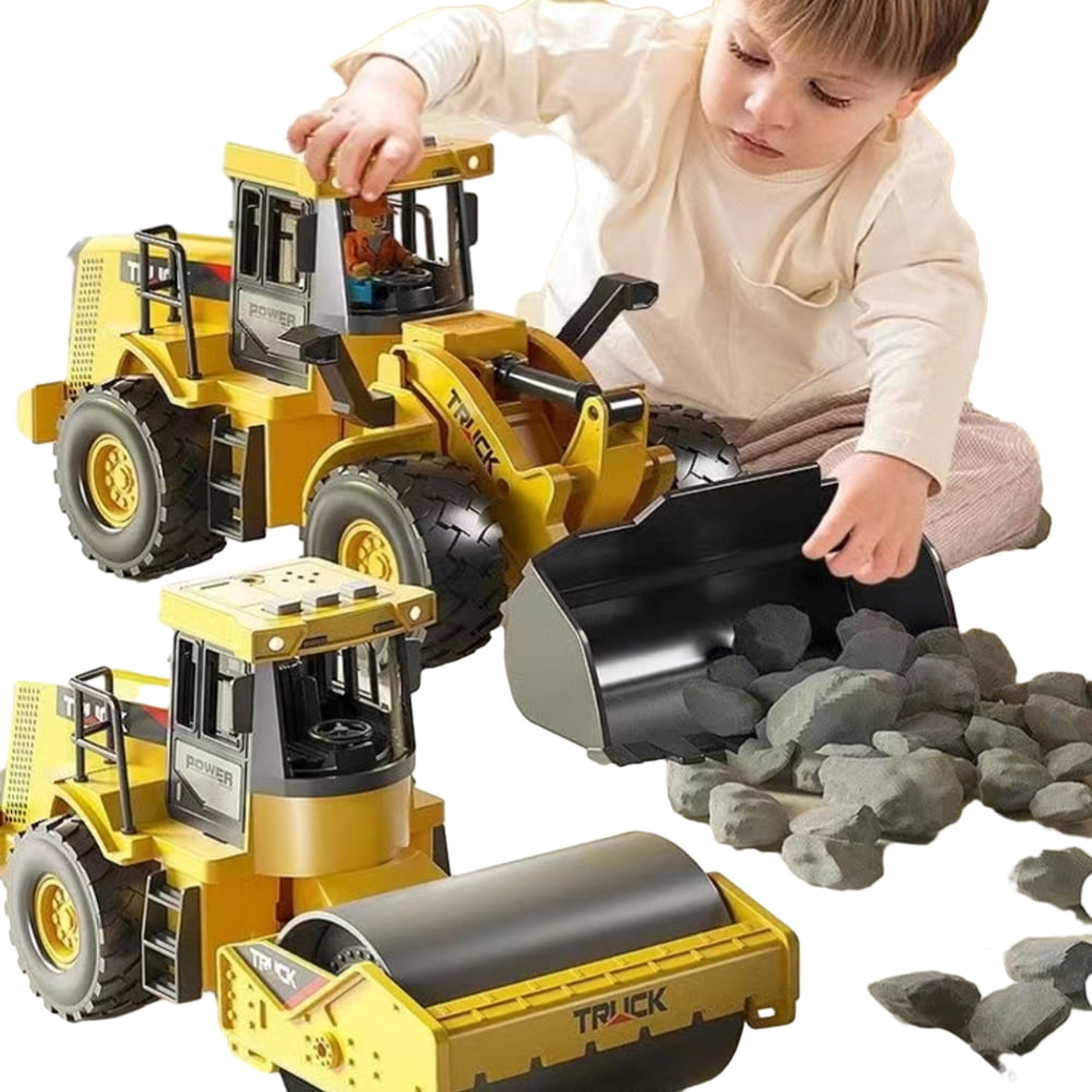 Godderr Kids Baby Construction Toys Road Roller Toys Car Shovel Car ...
