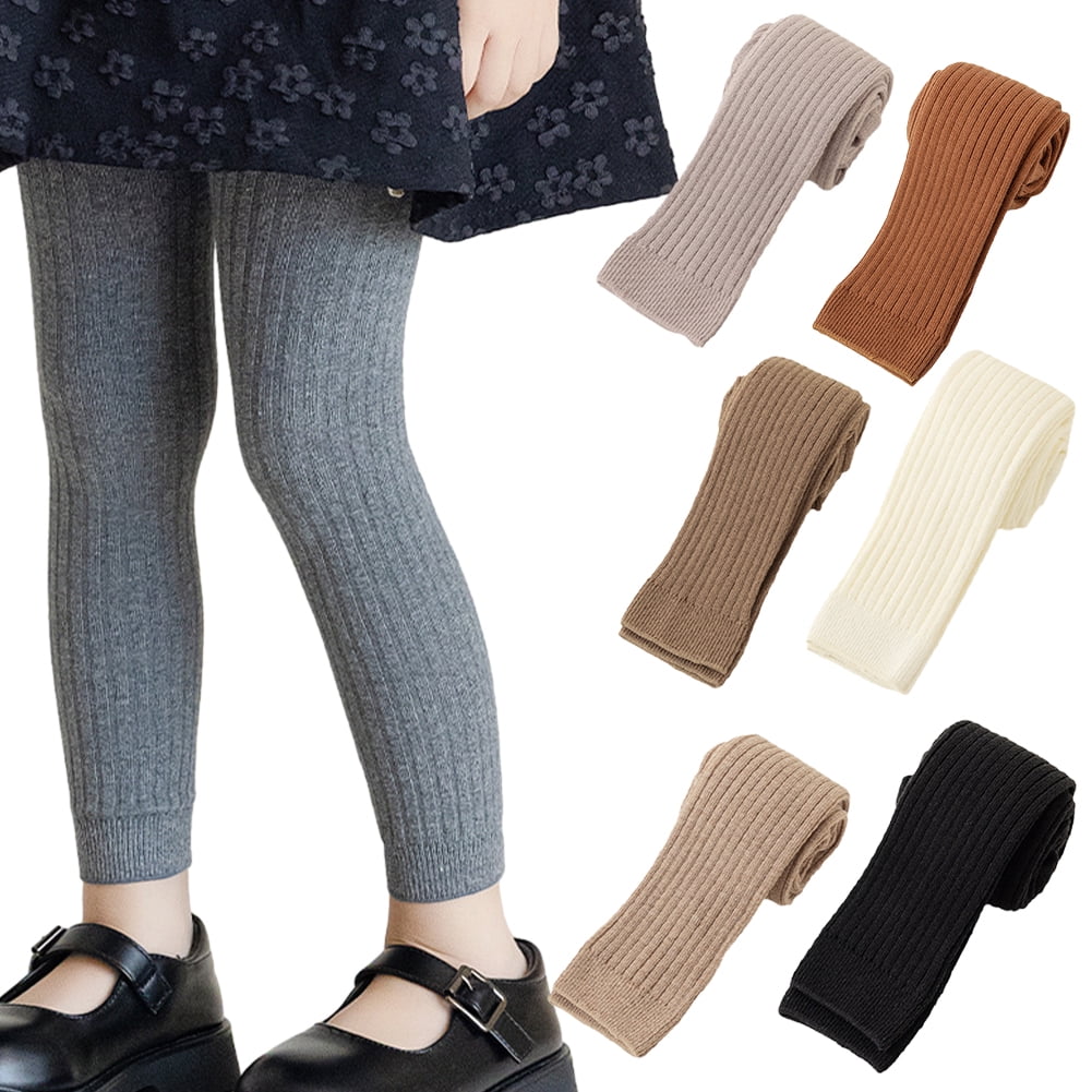 Godderr Kids Baby Knitted Leggings Spring 1-12Y Girls Solid Color ...