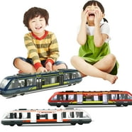 POCO DIVO Alloy Train Set, Christmas Deco Tree Rail Tracks Electric Toy ...