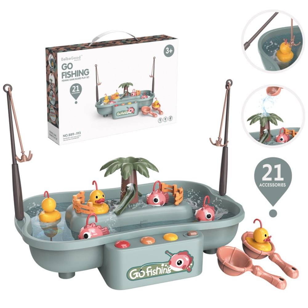 Godderr Kids Electric Fishing Game Pool Toys, Electric Water ...