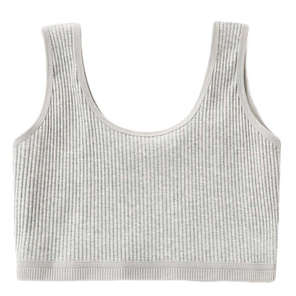 Godderr Kids Girls Sports Bras,Big Girl Solid Color Cotton Development ...