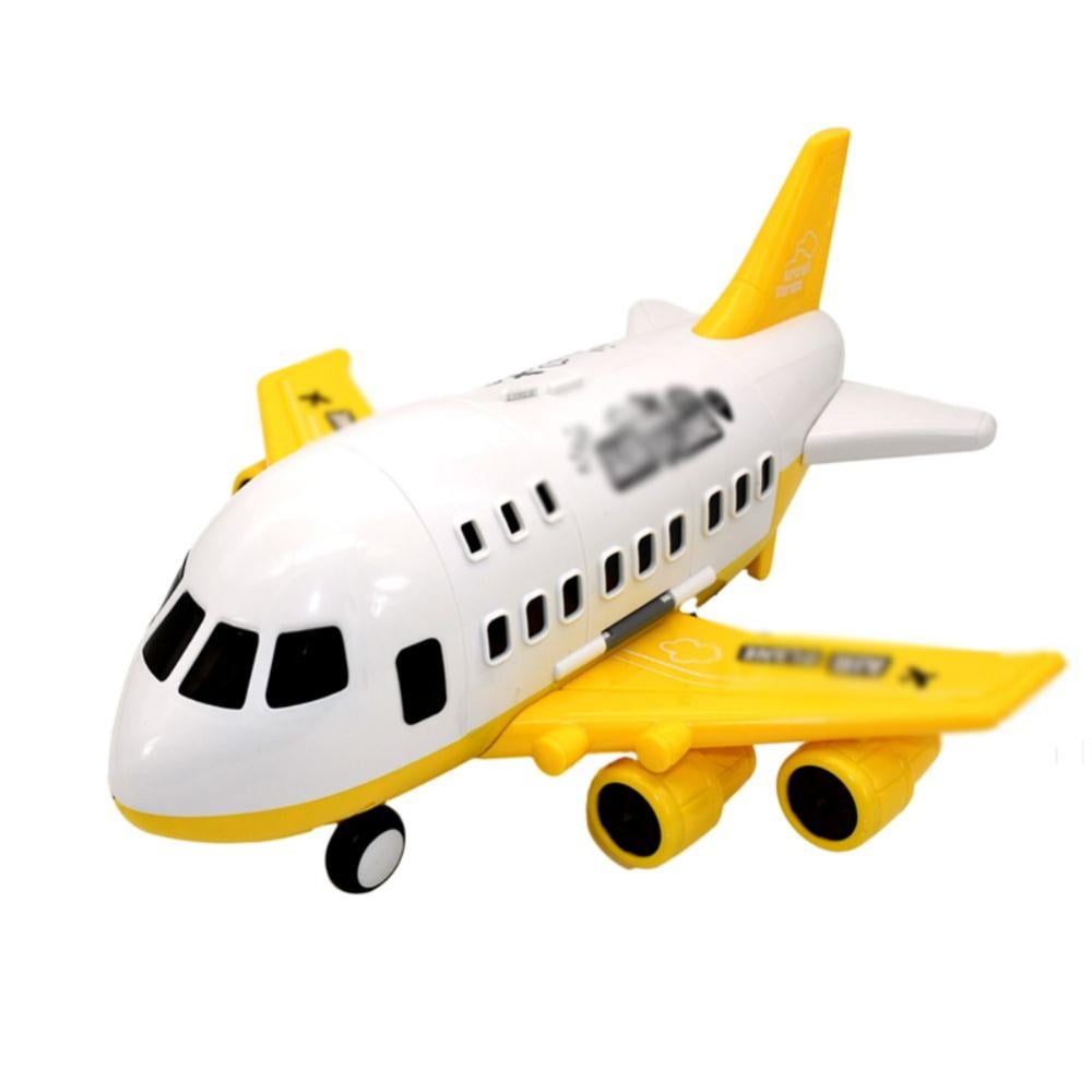 Godderr Kids Toddler Plane Toy Set，Large Passenger Plane Model，Plastic ...