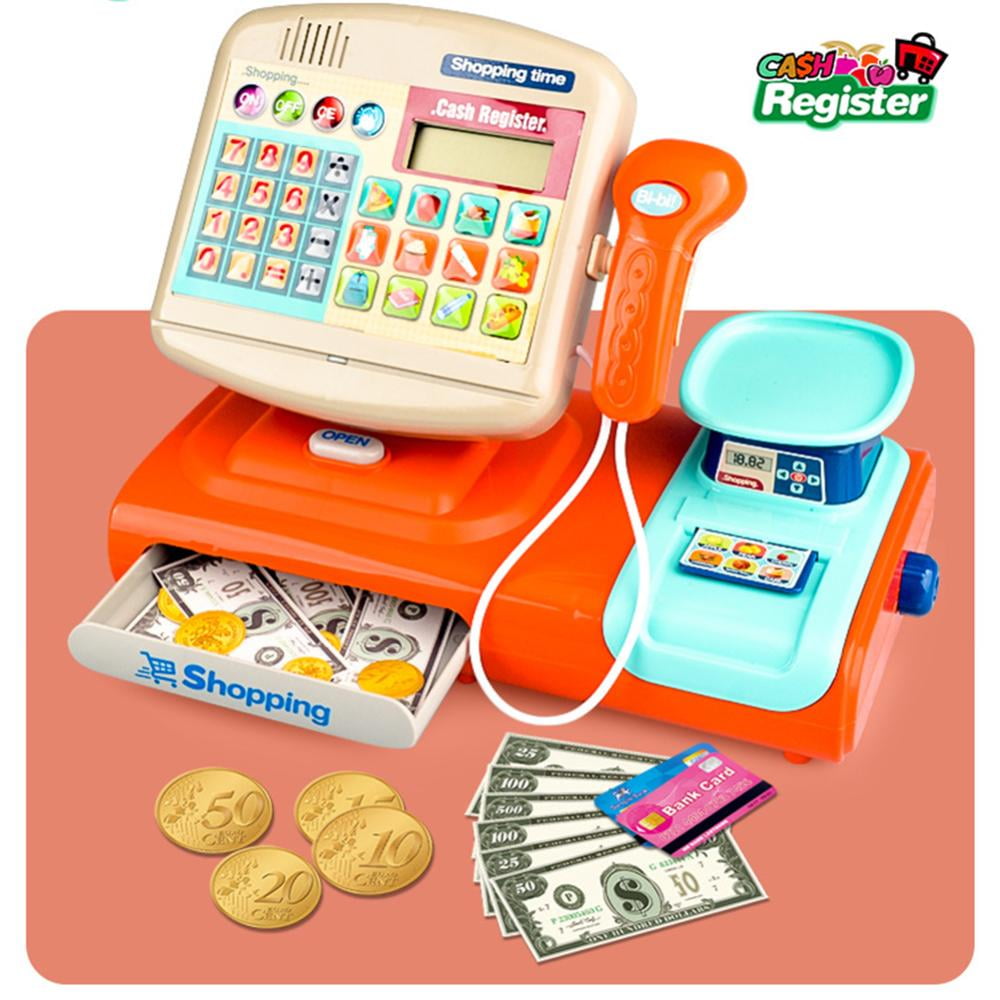 Godderr Kids Toys Boy/ Girl Cash Register Toy Grocery Store Scanner ...