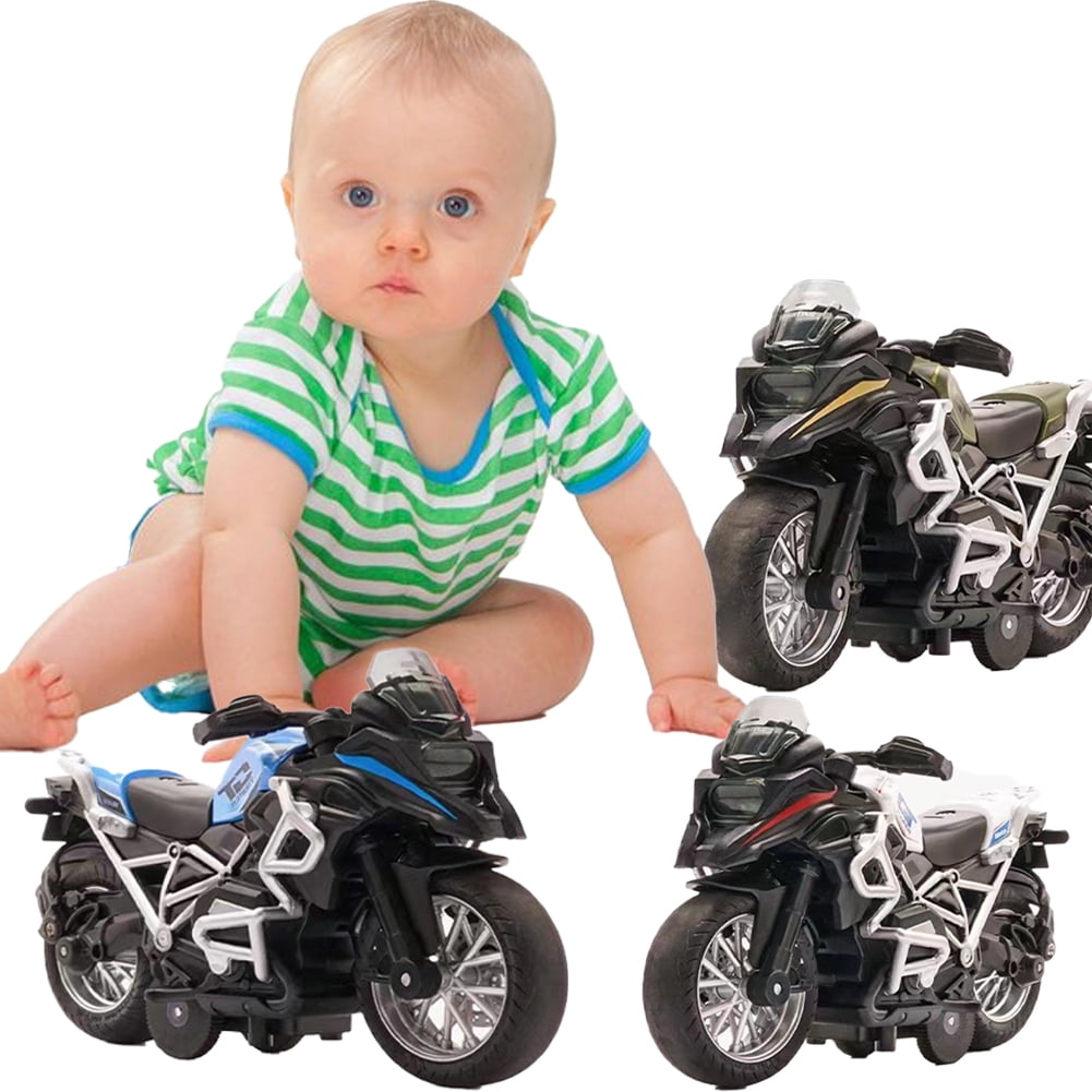 Godderr 3-9 Year Kids Motorcycle Toys Toddler Inertia Motorcycle Racing ...