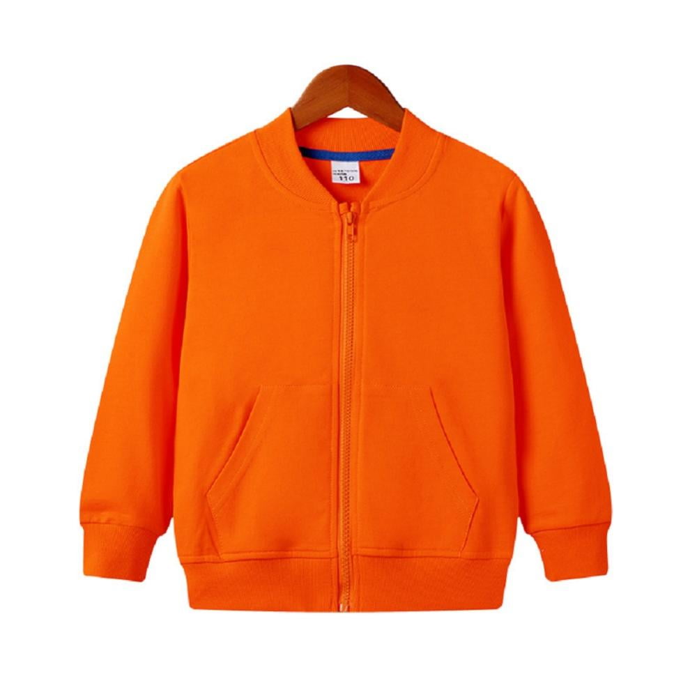Godderr Kids Zip Up Hoodie Jacket Zip Up Sweatshirt for Boy Girl Long ...