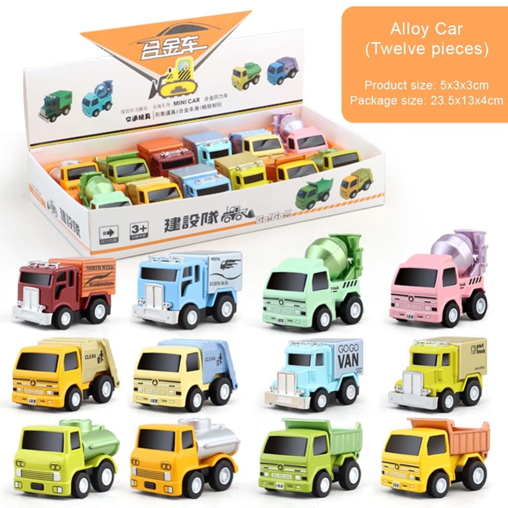 Godderr Toddler Cars Toys 4PCS Mini Traffic Car Baby Educational Toys ...