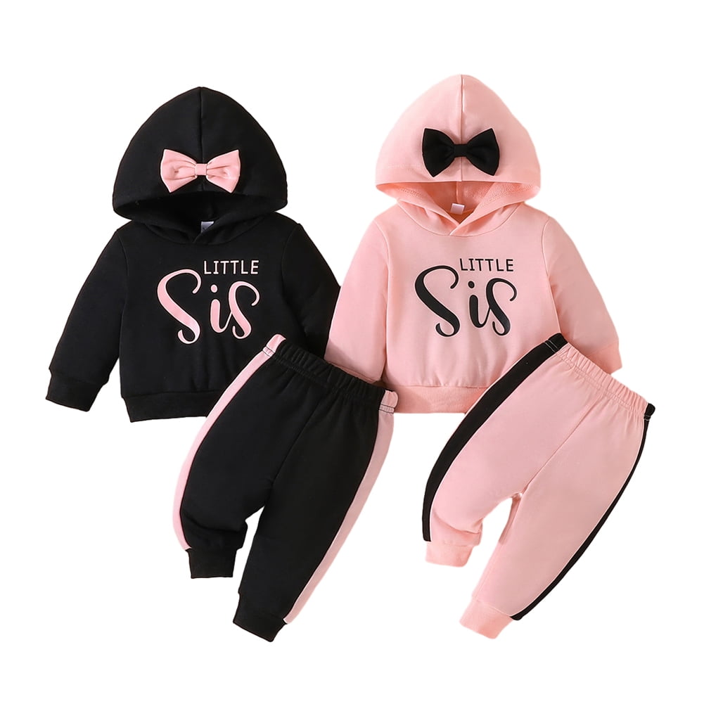 Godderr Toddler Girls 2pcs Winter Tracksuit Clothes Set Sweatsuit Pants ...