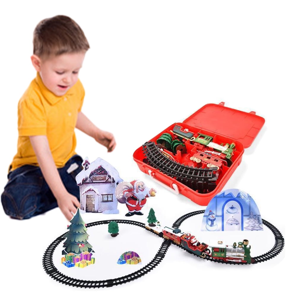 Godderr Toddlers Kids Electric Train Set Toys Christmas Train Set Toys ...