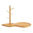 Godderr Wood Key Holder Rack,Jewelry Key Stand Hanging Storage Tray ...
