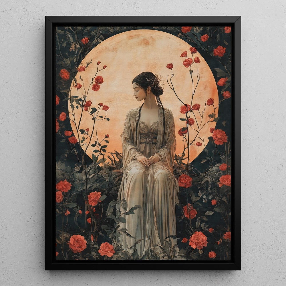 Goddess Chang'E Poster Wall Art, Chinese Goddess Of The Moon, Chinese ...