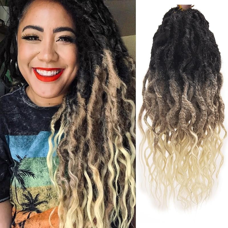 Goddess Faux Locs Crochet Hair 24Inch 6Packs Pre-looped Goddess Locs ...