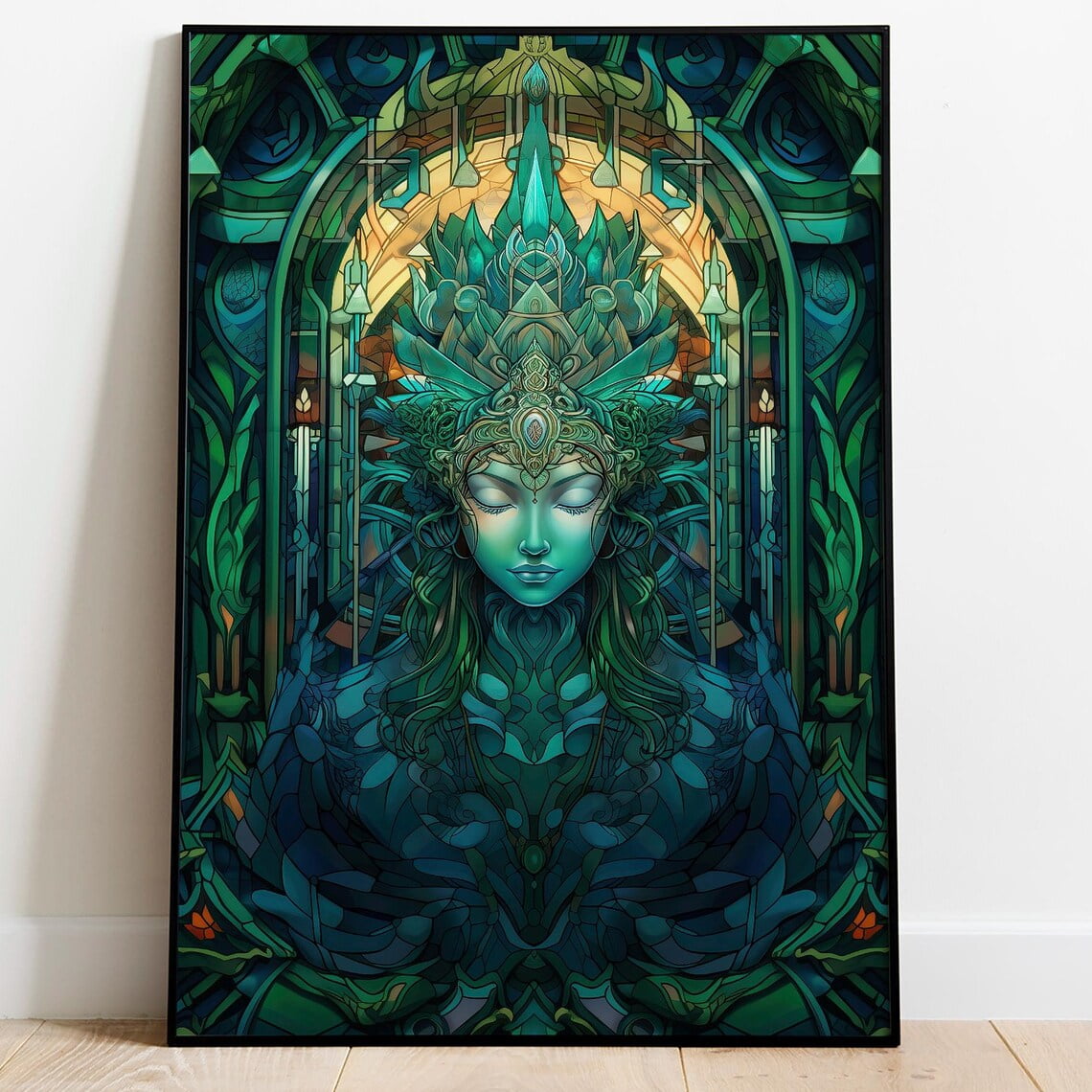 Goddess Green Tara Wall Art, Buddhist Altar, Tibetan Buddhist Deity ...