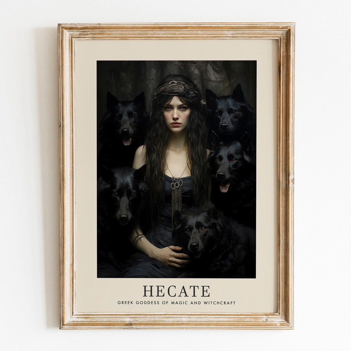 Goddess Hecate Wall Art Romanticism Style, Greek Goddess Of Magic And ...