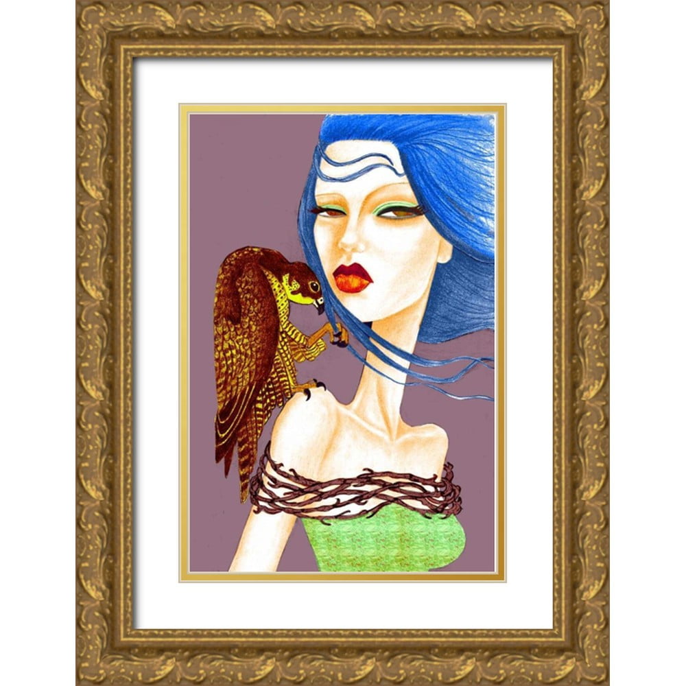 Goddess, Jami 11x14 Gold Ornate Wood Framed with Double Matting Museum ...
