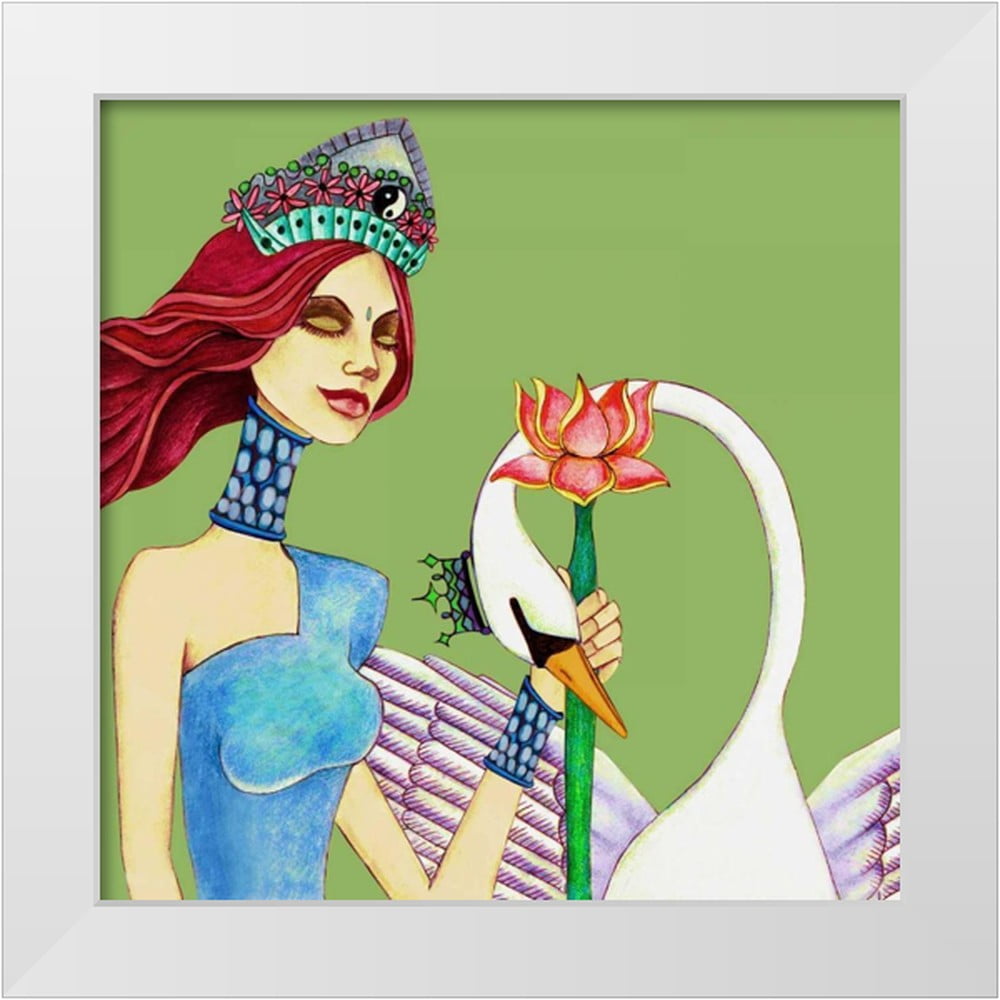 Goddess, Jami 12x12 White Modern Wood Framed Museum Art Print Titled ...