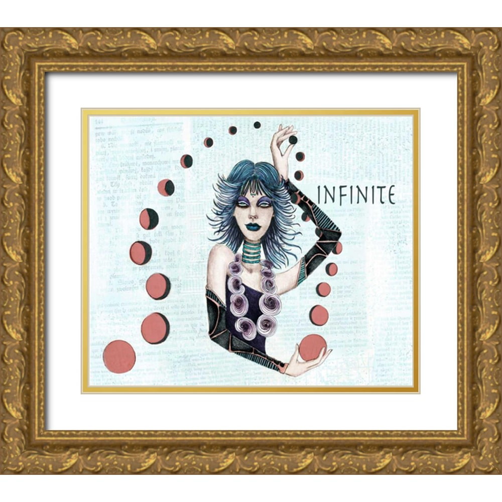 Goddess, Jami 14x12 Gold Ornate Wood Framed with Double Matting Museum ...