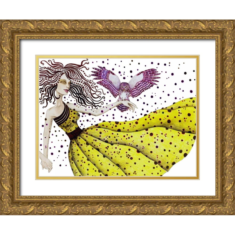 Goddess, Jami 14x12 Gold Ornate Wood Framed with Double Matting Museum ...