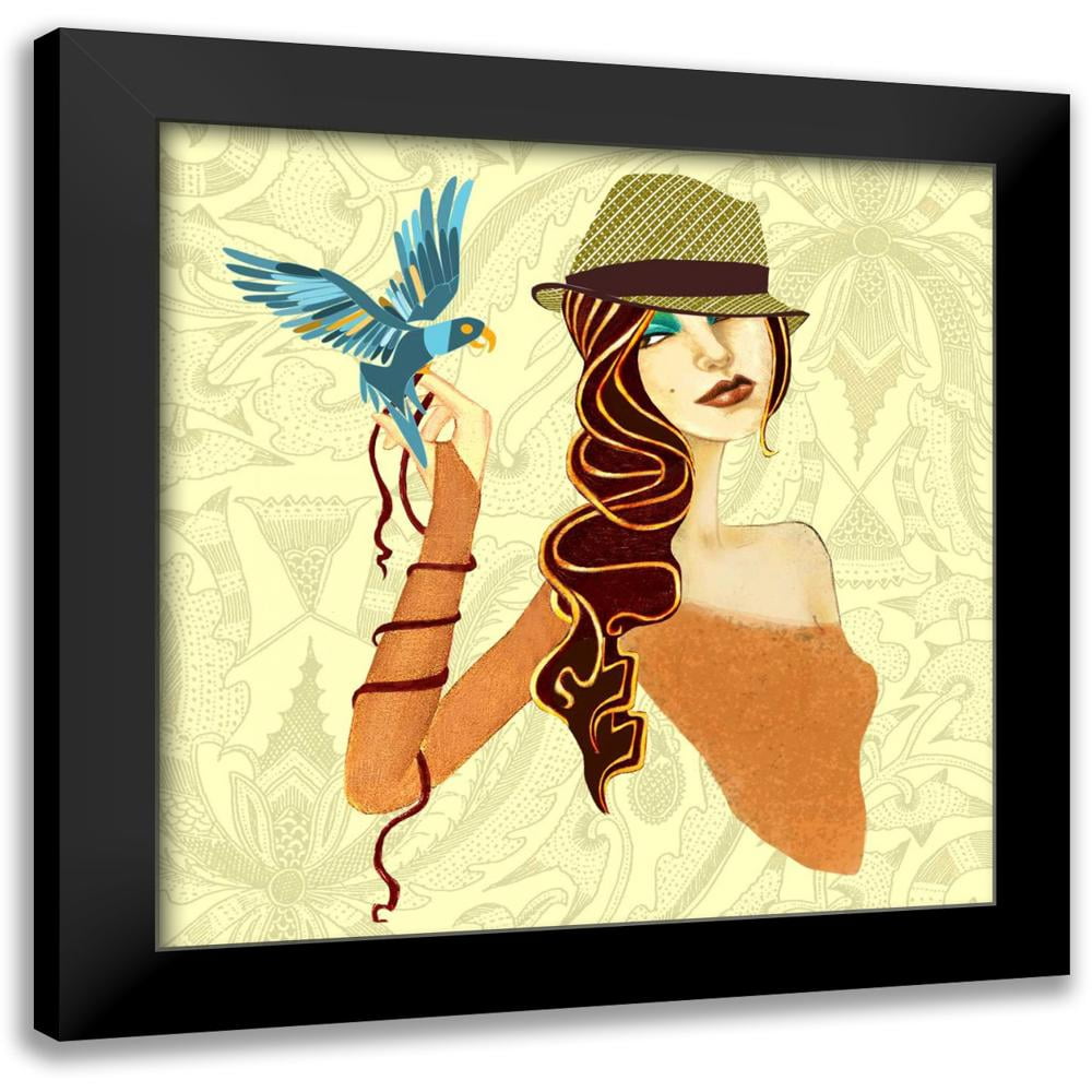 Goddess, Jami 15x15 Black Modern Framed Museum Art Print Titled - Bird ...