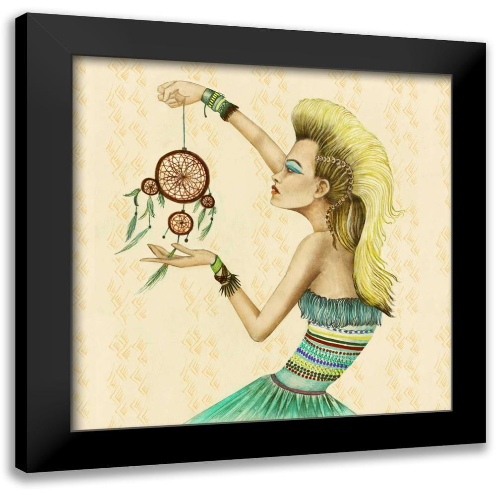 Goddess, Jami 15x15 Black Modern Framed Museum Art Print Titled - Dreamer - Walmart.com
