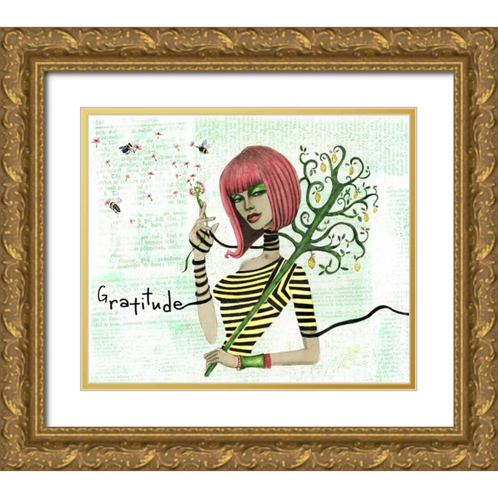 Goddess, Jami 17x15 Gold Ornate Wood Framed with Double Matting Museum ...