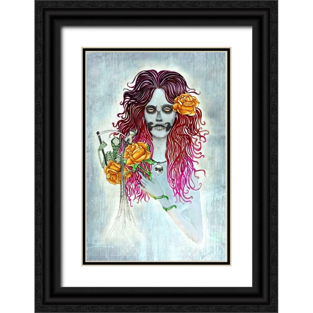 Goddess, Jami 17x24 Black Ornate Wood Framed with Double Matting Museum ...
