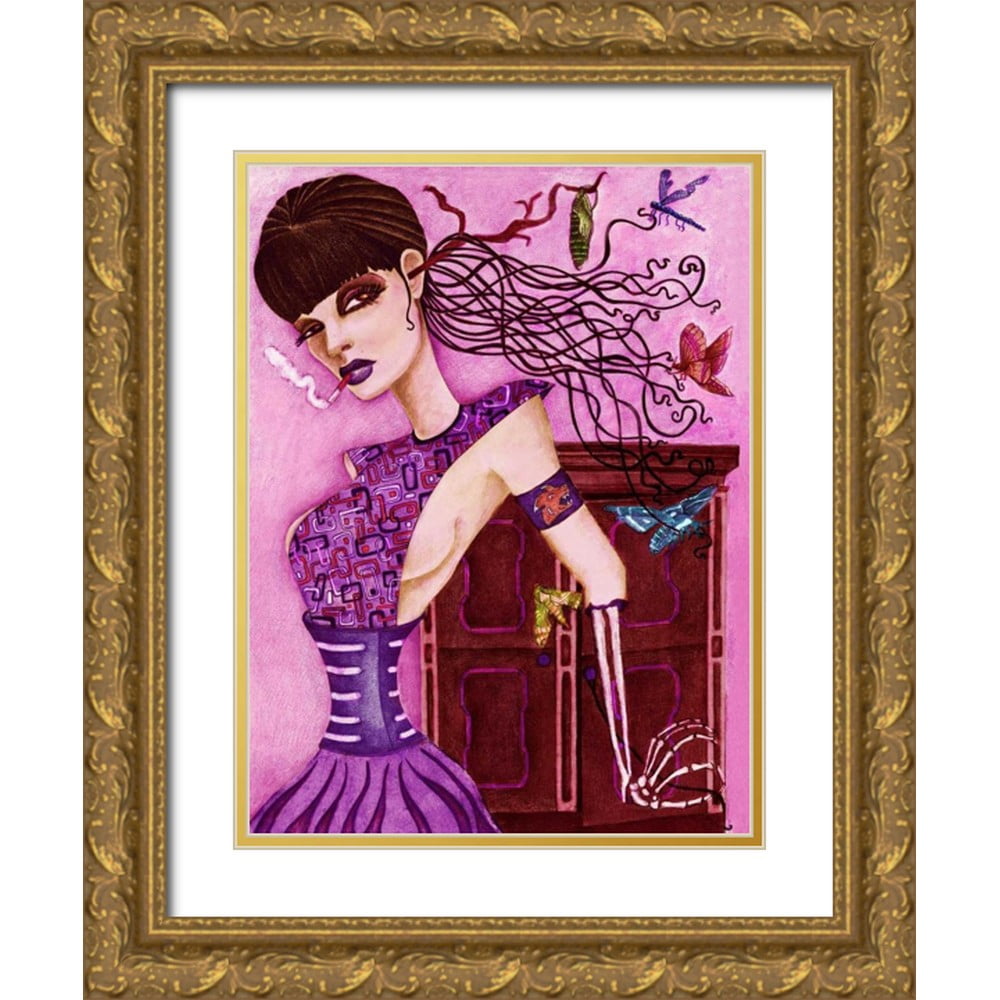 Goddess, Jami 19x24 Gold Ornate Wood Framed with Double Matting Museum ...