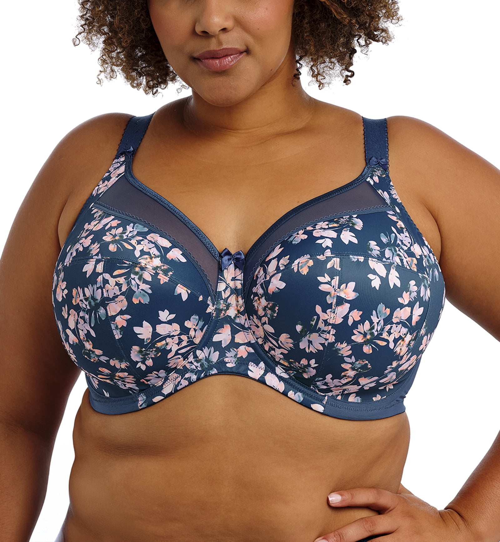 Goddess Kayla Support Underwire Bra (6162),38J,Teal Blossom - Walmart.com