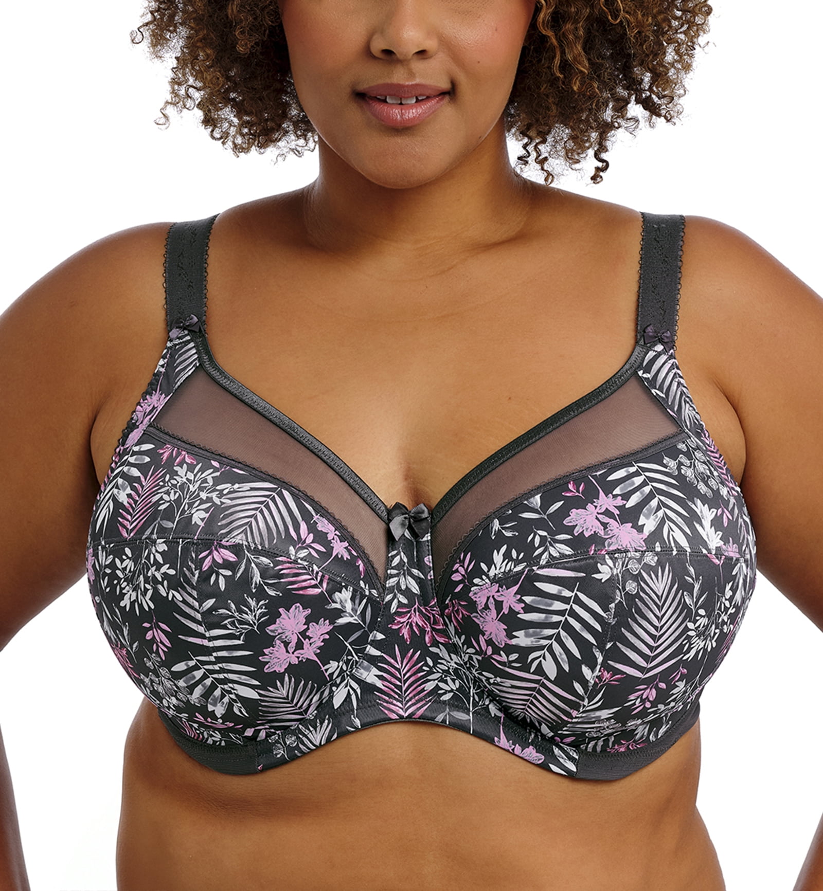 Goddess Kayla Support Underwire Bra (6162),40I,Charcoal - Walmart.com