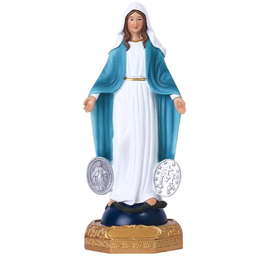Goddess Maria Statue Virgin Mary Resin Ornament Room Desktop Decoration ...