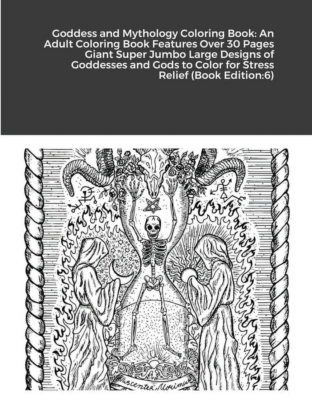 Goddess and Mythology Coloring Book: An Adult Coloring Book Features ...