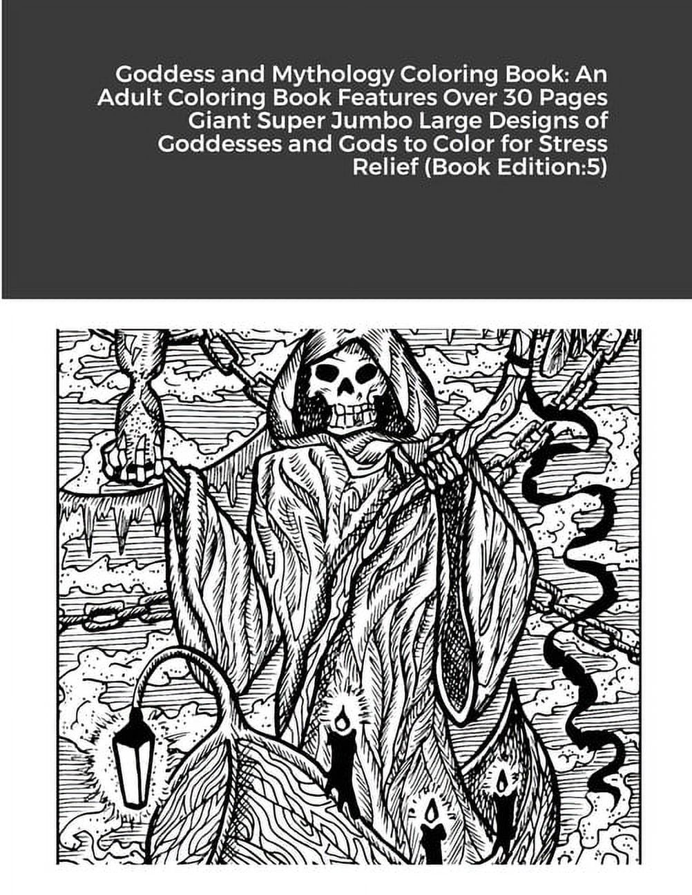 Goddess and Mythology Coloring Book: An Adult Coloring Book Features ...