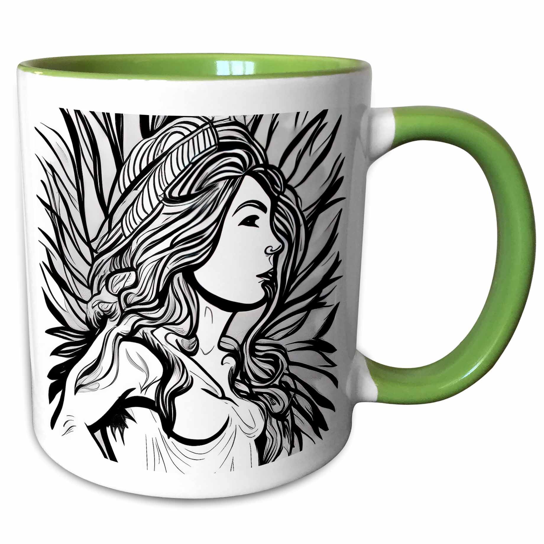 3drose, Goddess of Beauty. Cool Canadian Woman in Black and White Ai ...