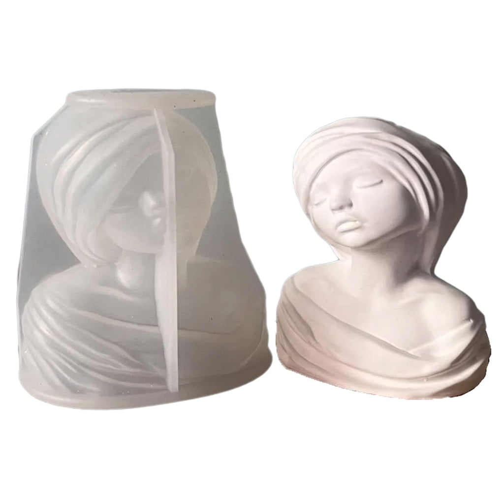 Goddess Statue Silicone Candle Molds Female Figurine Silicone Molds for ...