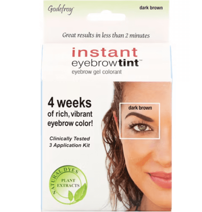 Godefroy Instant Eyebrow Tint Singles - Dark Brown - 1 Kit Pack of 2 ...