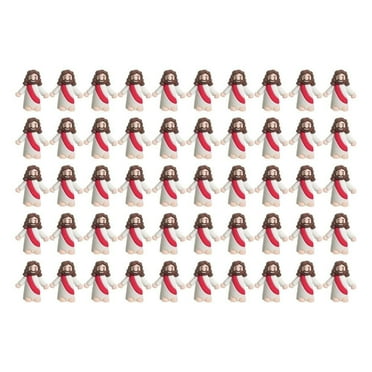 Livvly 48Pcs Mini Jesus Toys Little Jesus Figurine, Jesus Doll Tiny ...