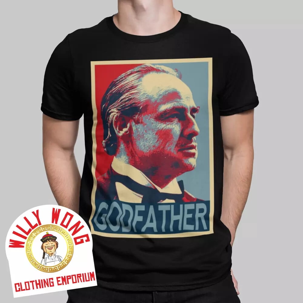 Godfather T-Shirt Poster Mafia Hope retro cartoon movie tee Boys Girls ...