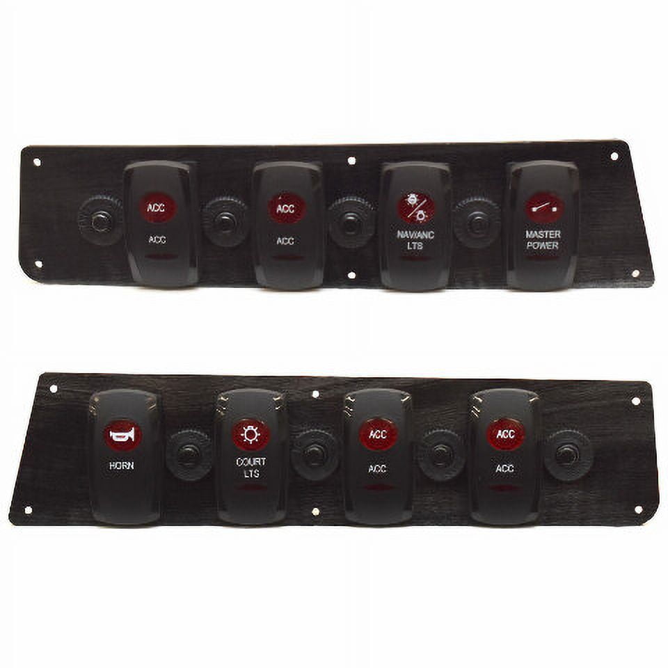 Godfrey Boat Switch Panels | Sweetwater Black Woodgrain (Set of 2 ...