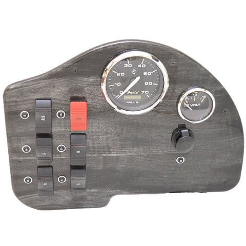 Godfrey Pontoon Boat Gauge Panel 241686 | w/ Switches - Walmart.com