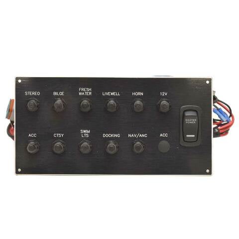 Godfrey Pontoons Boat Breaker Switch Panel 467006 | 9 1/2 x 4 3/4 Inch ...