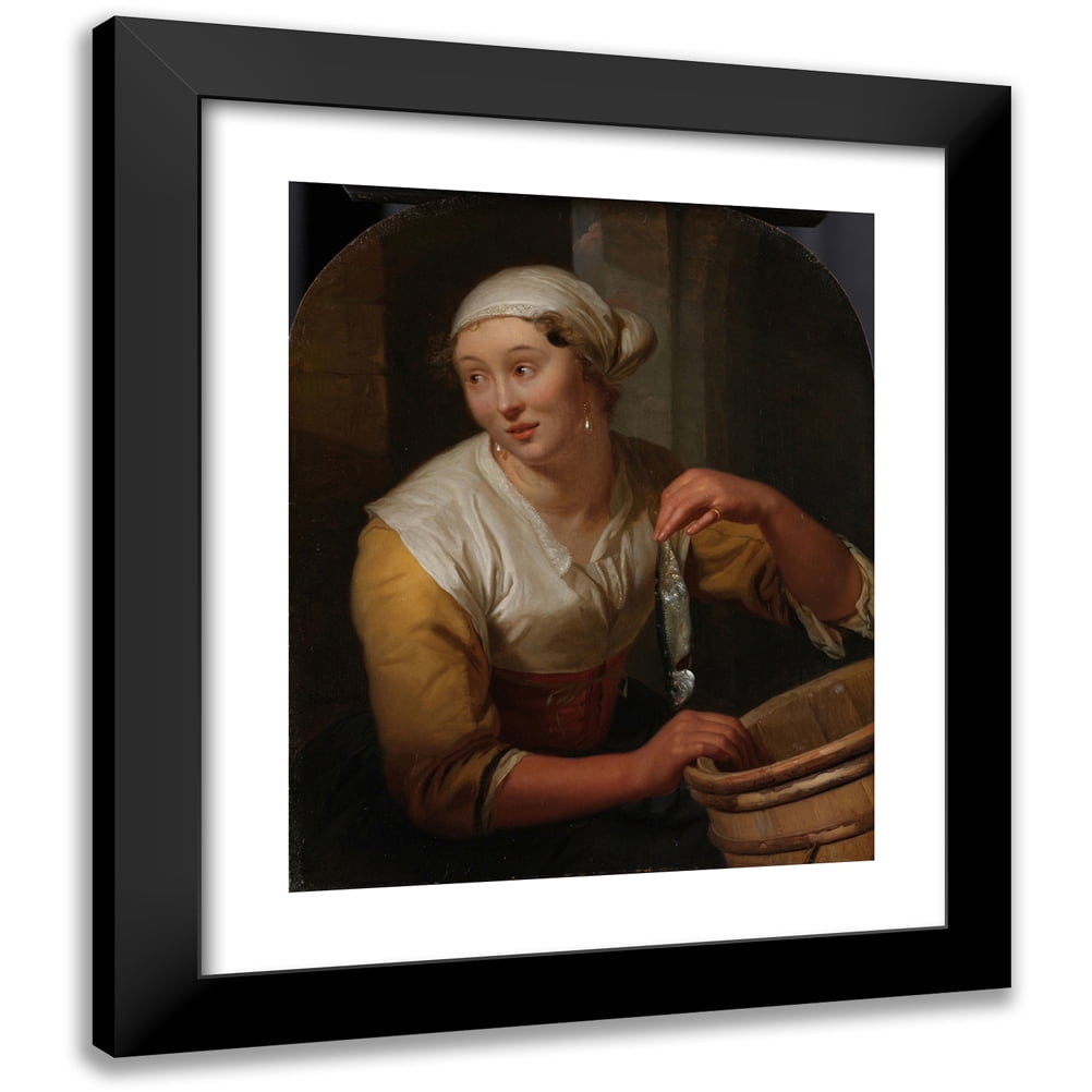 Godfried Schalcken 12x14 Black Modern Framed Museum Art Print Titled ...