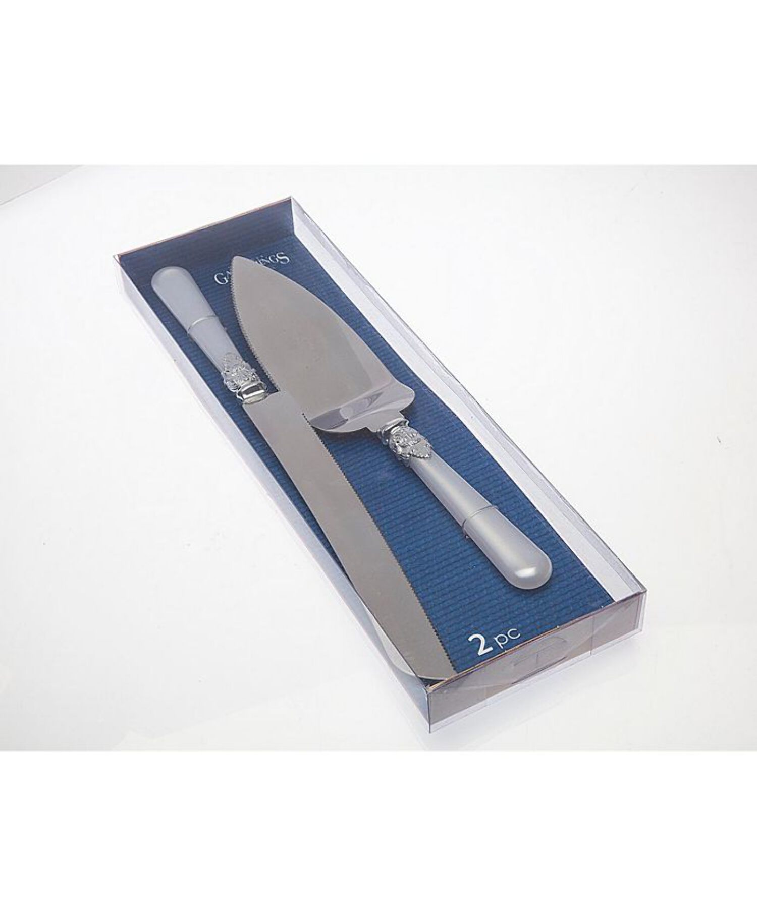 Godinger 2 Piece Cake Serving Set Pearl - Walmart.com