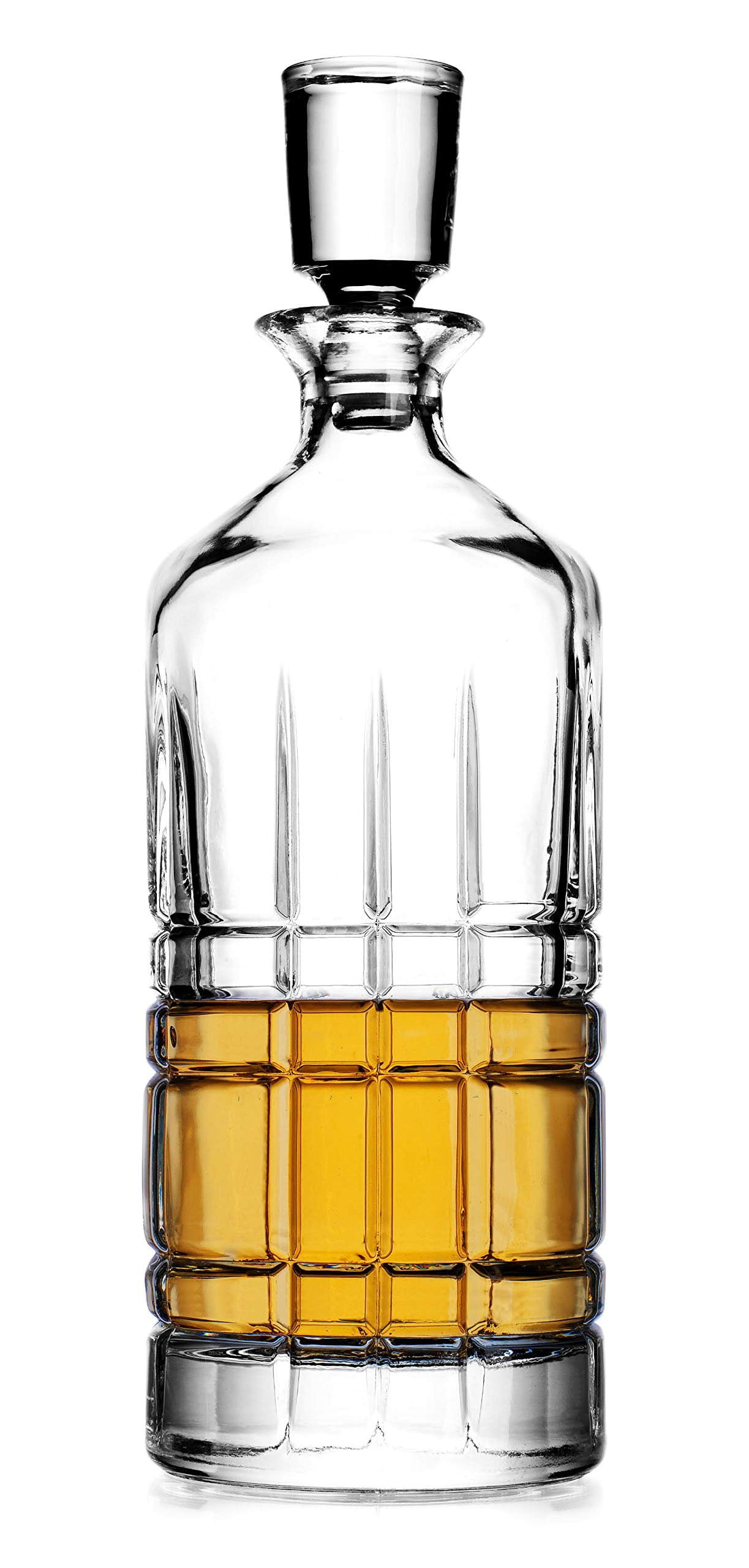 Godinger Whiskey Decanter, Liquor Decanter for Scotch, Bourbon, Vodka ...