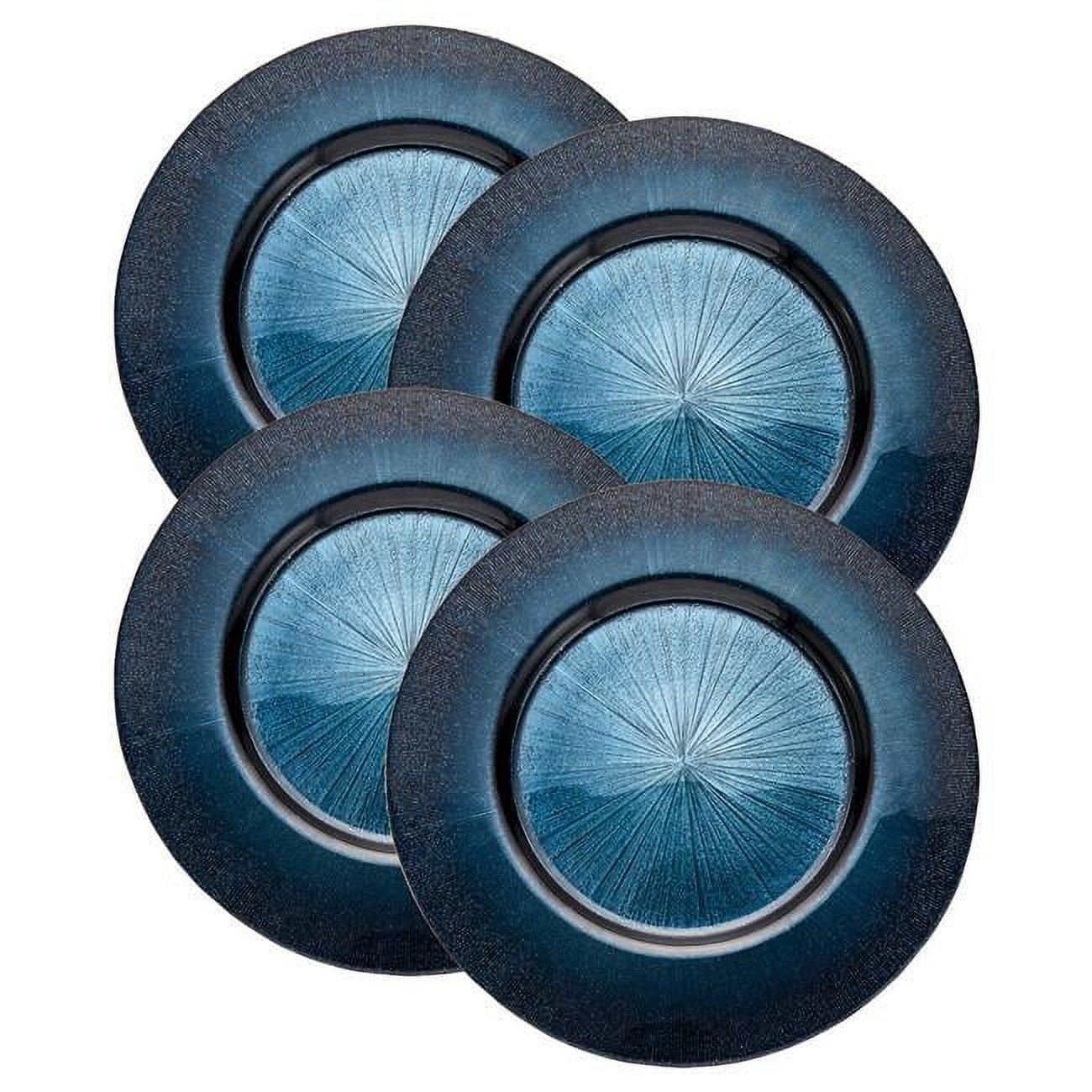 Godinger 29230 Ilaria Charger Plate, Teal - Set of 4 - Walmart.com