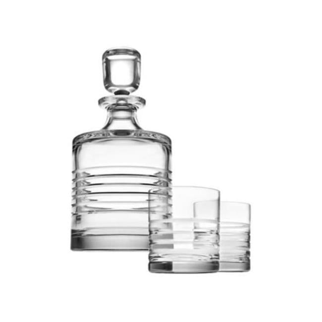 Godinger 48773 Top Shelf Cirque Decanter Set - 3 Piece - Walmart.com