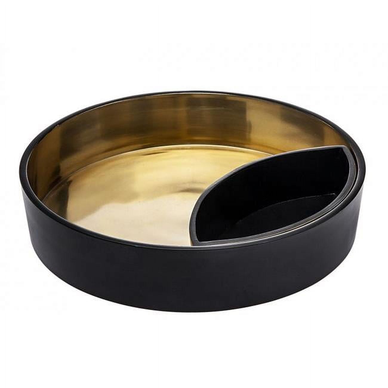 Godinger 59046 Nero Doro Chip & Dip Serving Bowl - Walmart.com