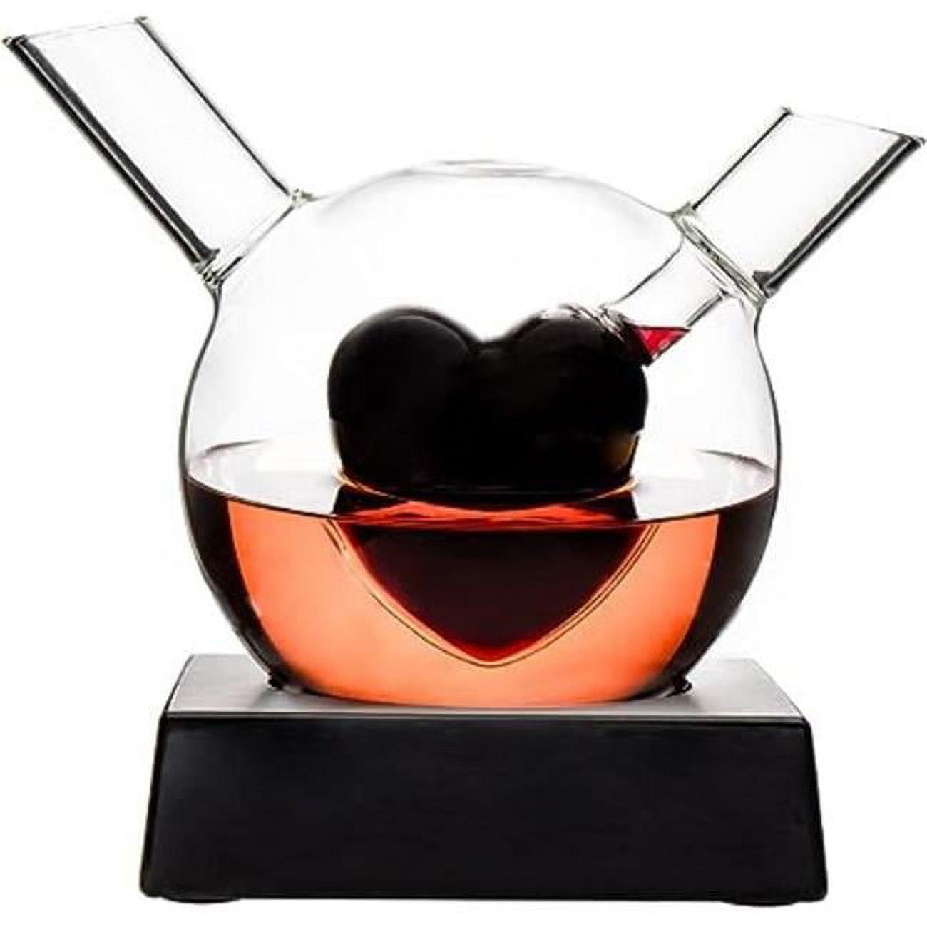 Godinger 61 oz Heart & Soul Double Decanter - Walmart.com