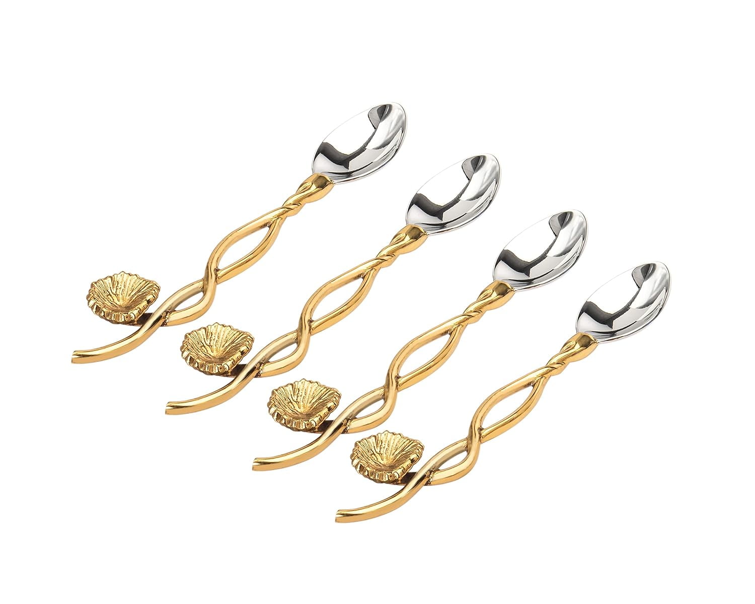 Godinger Appetizer Spoon Salad Spoon Dessert Spoon Set Mayfair Set of 4 ...